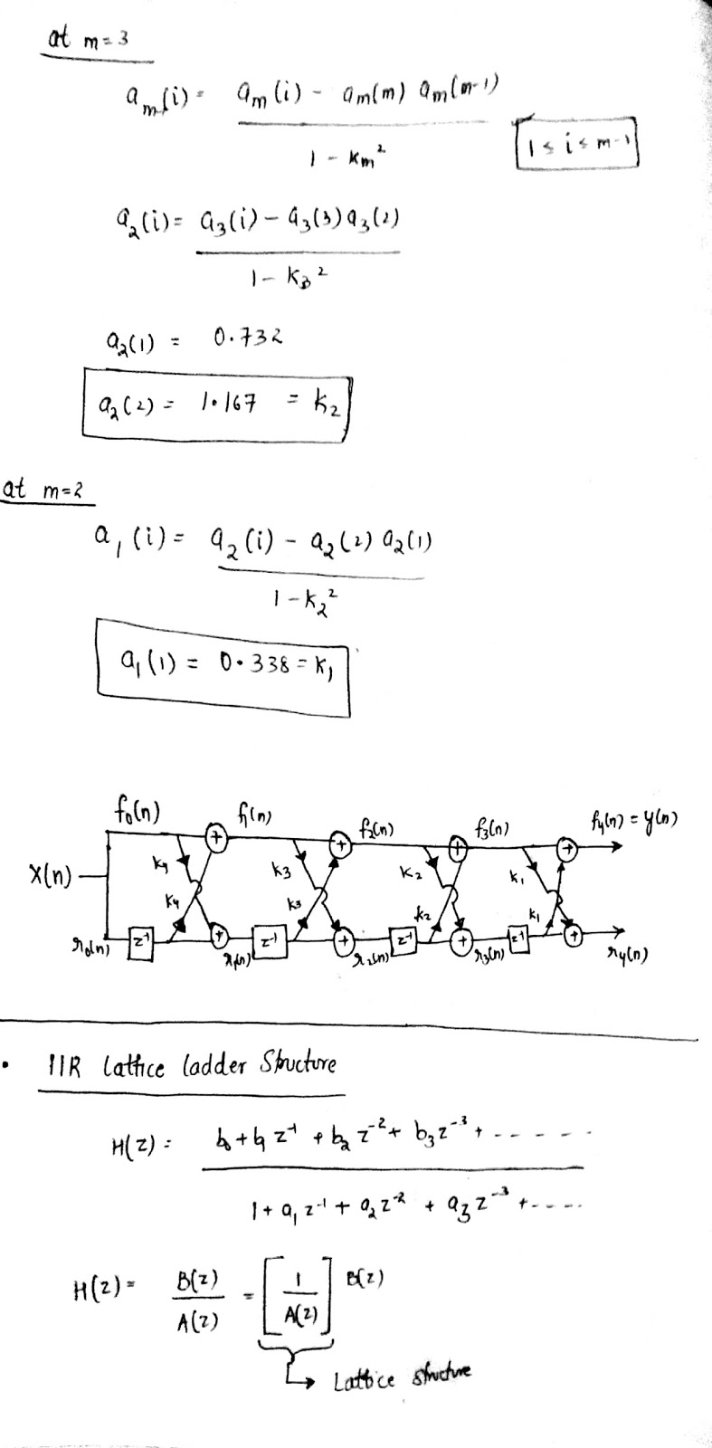 Lattice Ladder Structure - (ECE-2006)