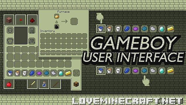 Minecrart : GameBoy User InterFace Texture Pack for Minecraft 1.6.2/1.6.1 Minecrart : GameBoy User InterFace Texture Pack for Minecraft 1.6.2/1.6.1