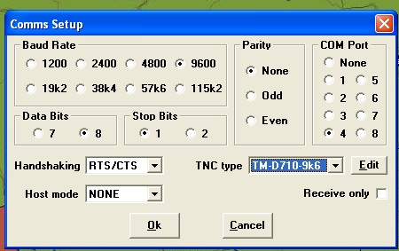 YO3HJV: 9k6 APRS with Ui-View and TM-D710