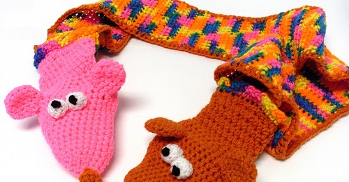 Annemarie's Haakblog: Puppet scarf!