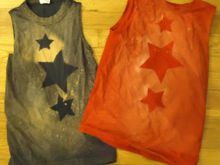 Domesticated Nomad: Art Adventure: Bleach Splatter Shirts