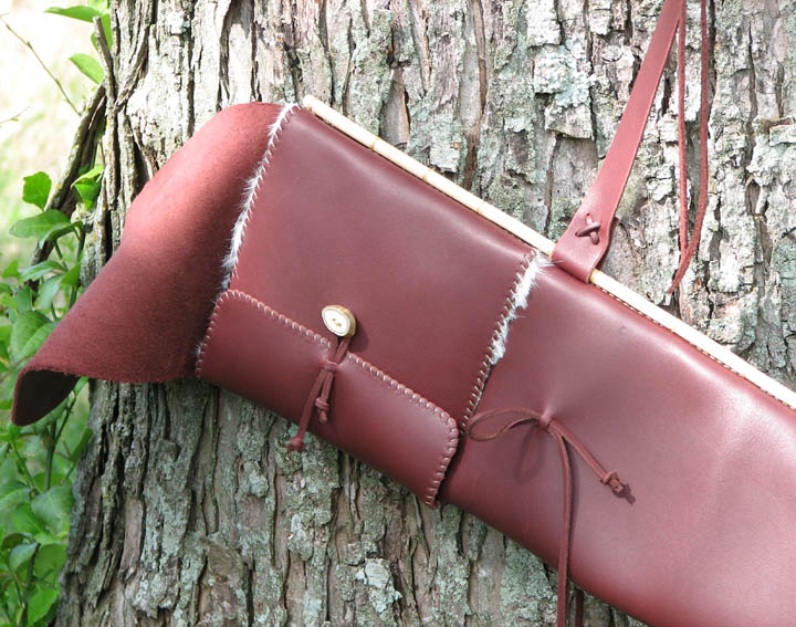 Of Leather and Wood: Two Otzi style quivers