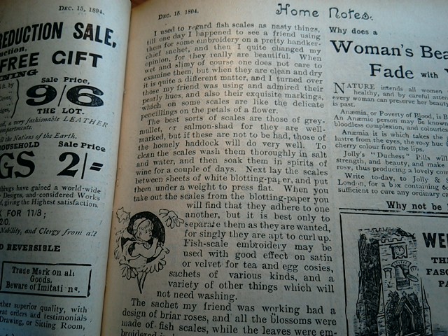 The Victorian Pattern Box: Fish Scale Embroidery