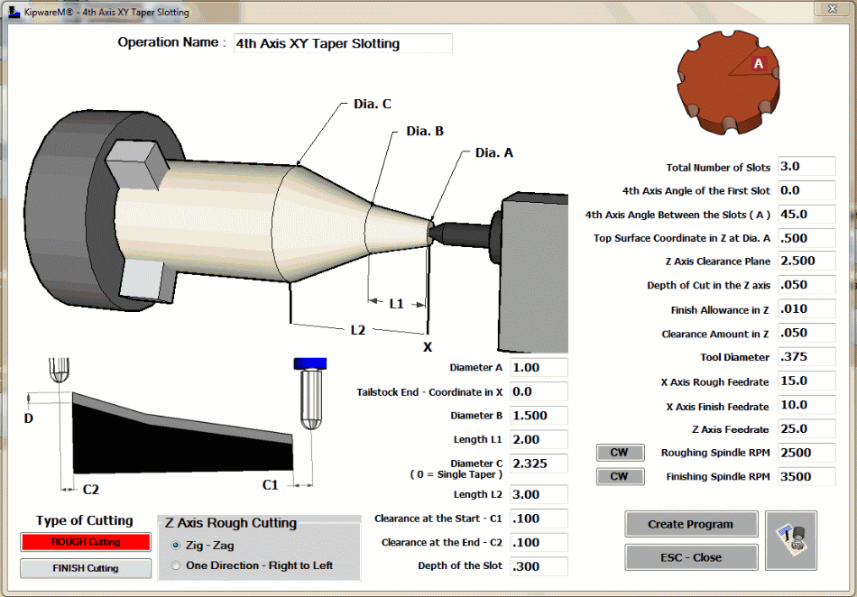 In The Trenches: New Release - 4th Axis Taper Slotting Menu
