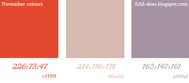NOVEMBER COLOURS | SAS does ...: NOVEMBER COLOURS