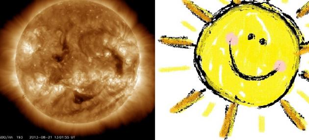 La carita feliz del Sol Real. ~ Que Curioso