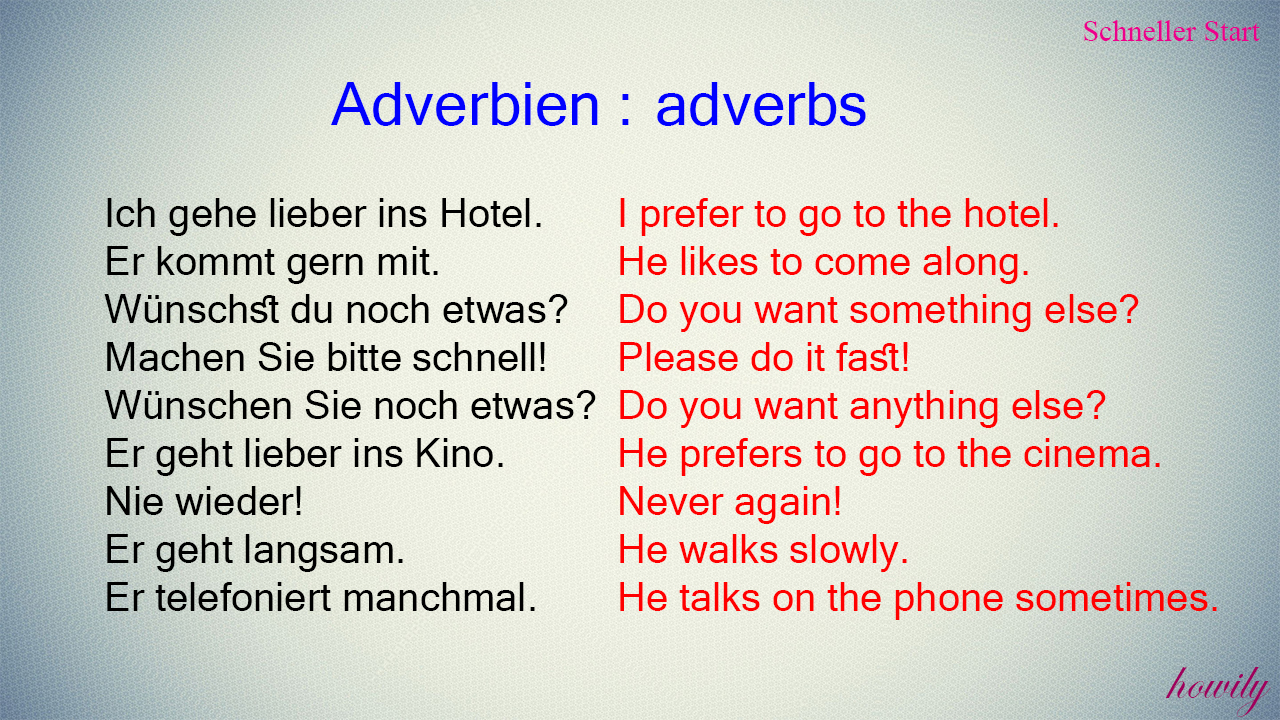 Adverbien