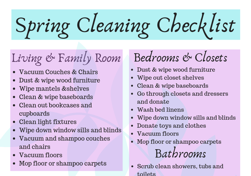 How to Spring Clean + Free Printable Checklist | Sew Simple Home