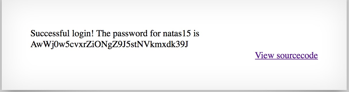 Security Writeups: Natas 14