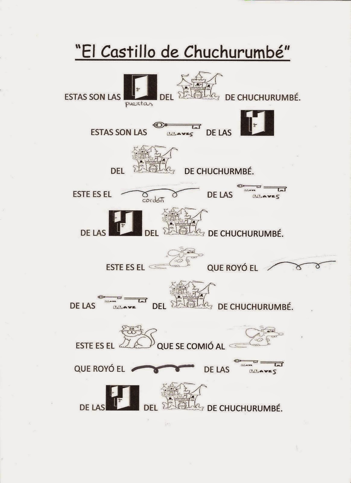 INFANTIL 5 AÑOS: EL CASTILLO DE CHUCHURUMBÉ