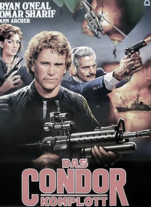 cult film freak: RYAN O'NEAL W/ ANNE ARCHER & OMAR SHARIF IN 'GREEN ICE'