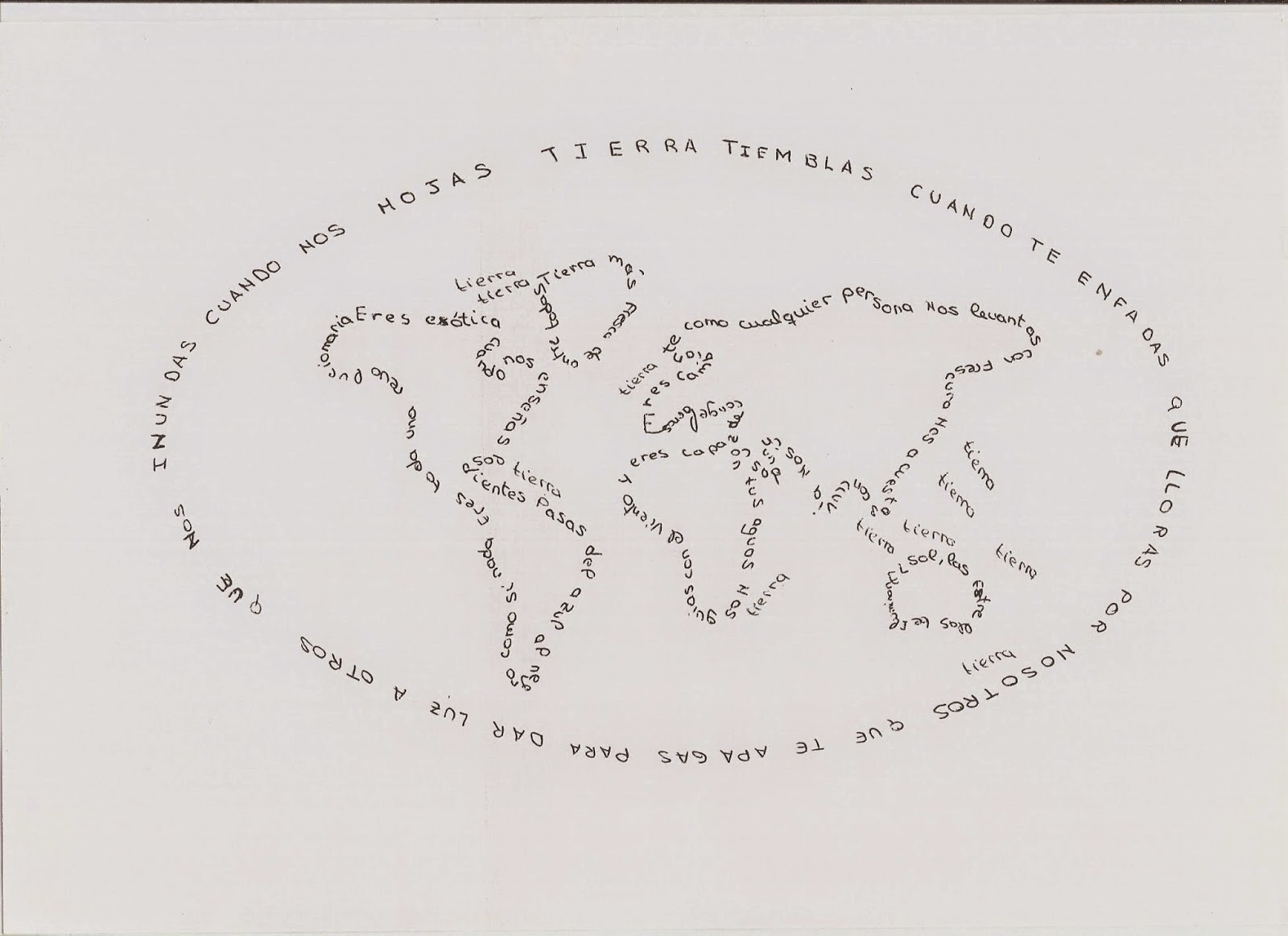 CON LA LENGUA FORA: INDICACIONES PARA HACER UN CALIGRAMA