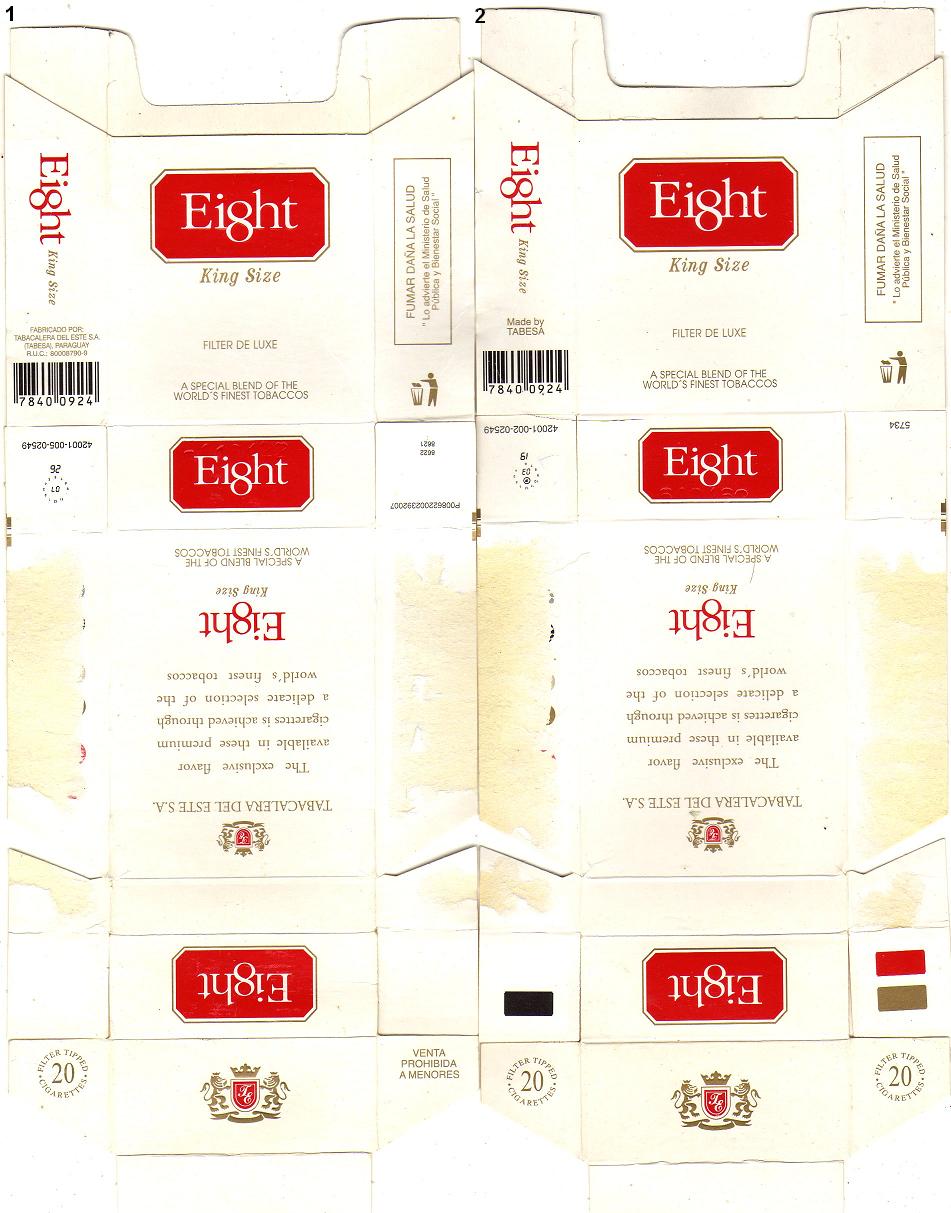 Marquillas de cigarrillos: Eight