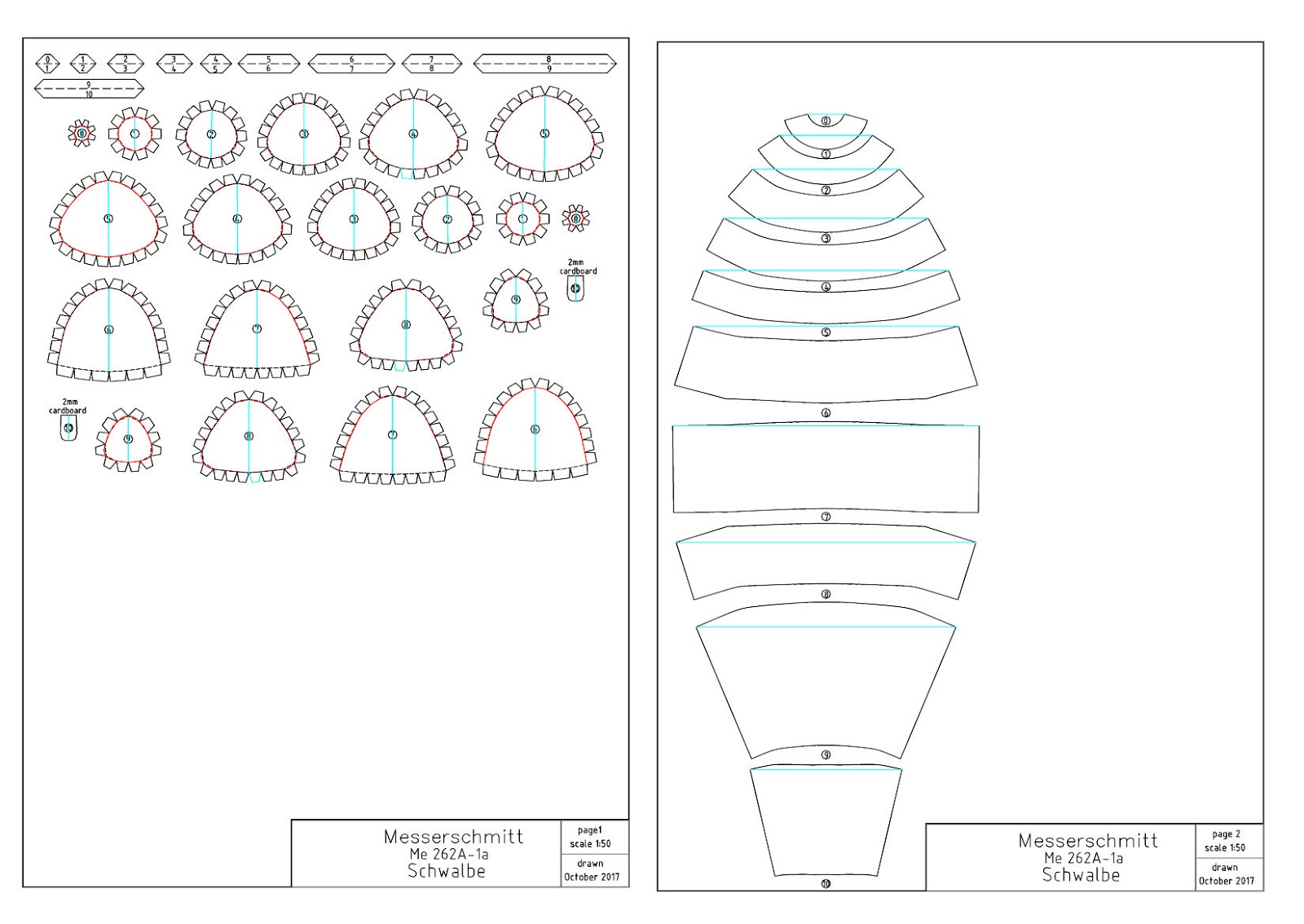 PAPER PLANES: Messerschmitt Me-262 'Schwalbe'