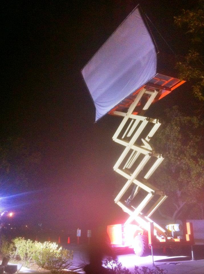 film and television Lighting review: condor or scissor lifts for film sets