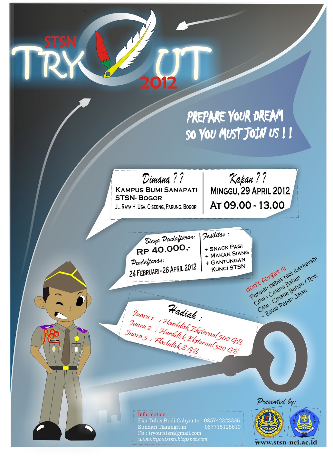 TRY OUT STSN 2013: Poster Tryout