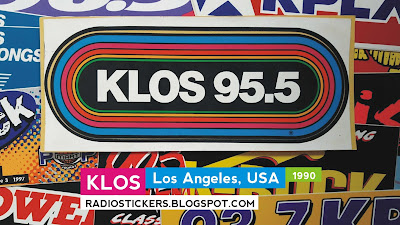 RADIO station stickers... and more!: 95.5 KLOS, Los Angeles (1981 - 2012)
