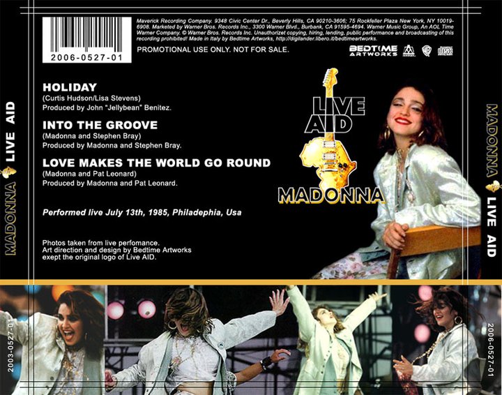Madonna FanMade Covers: Live Aid, July 13th 1985