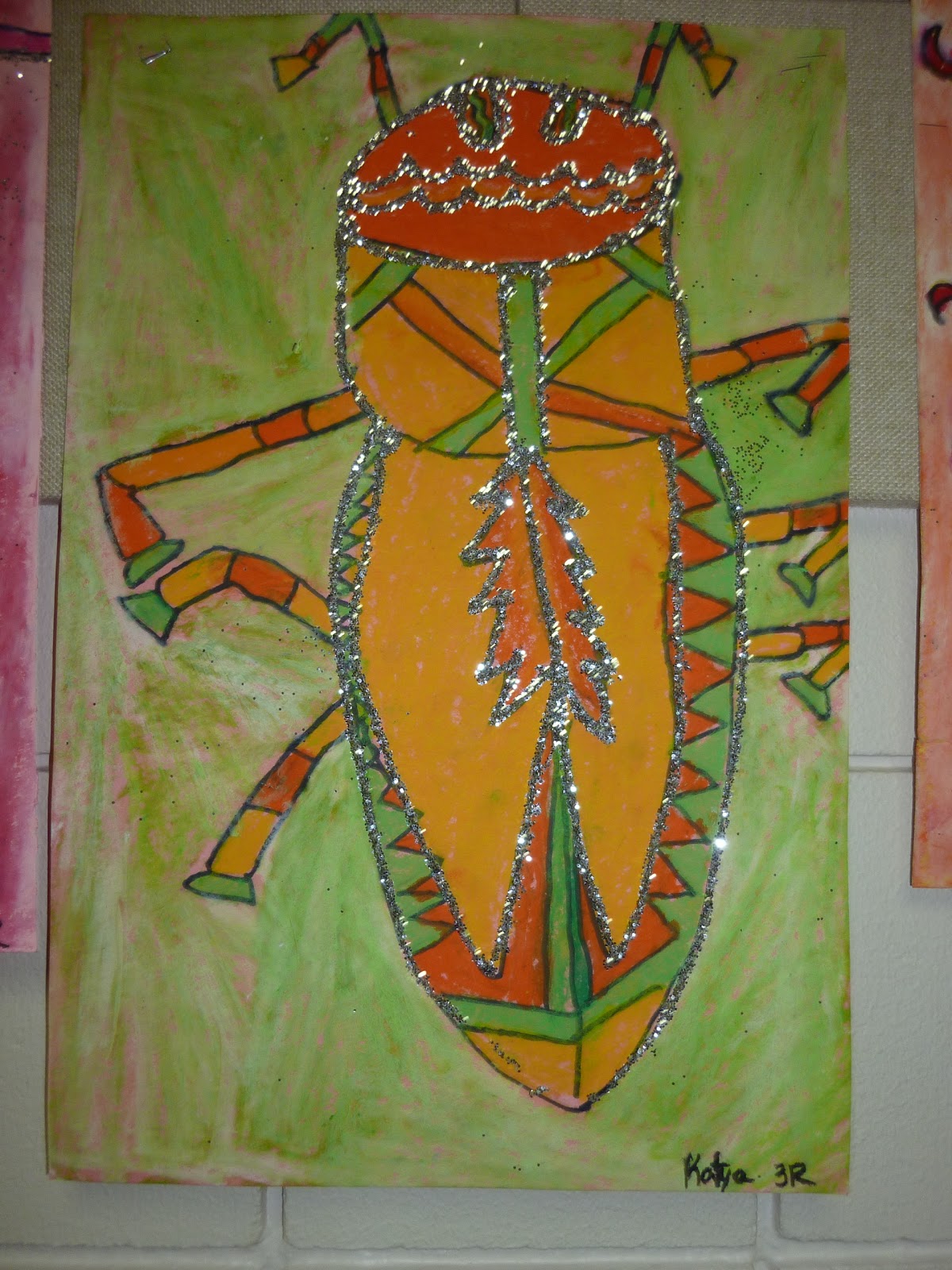 Mrs. Werner's Art Room: 3rd Grade Oil Pastel Insects