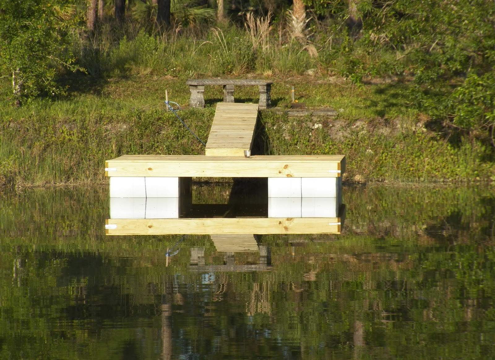 My Backyard: We Built our own Floating Dock