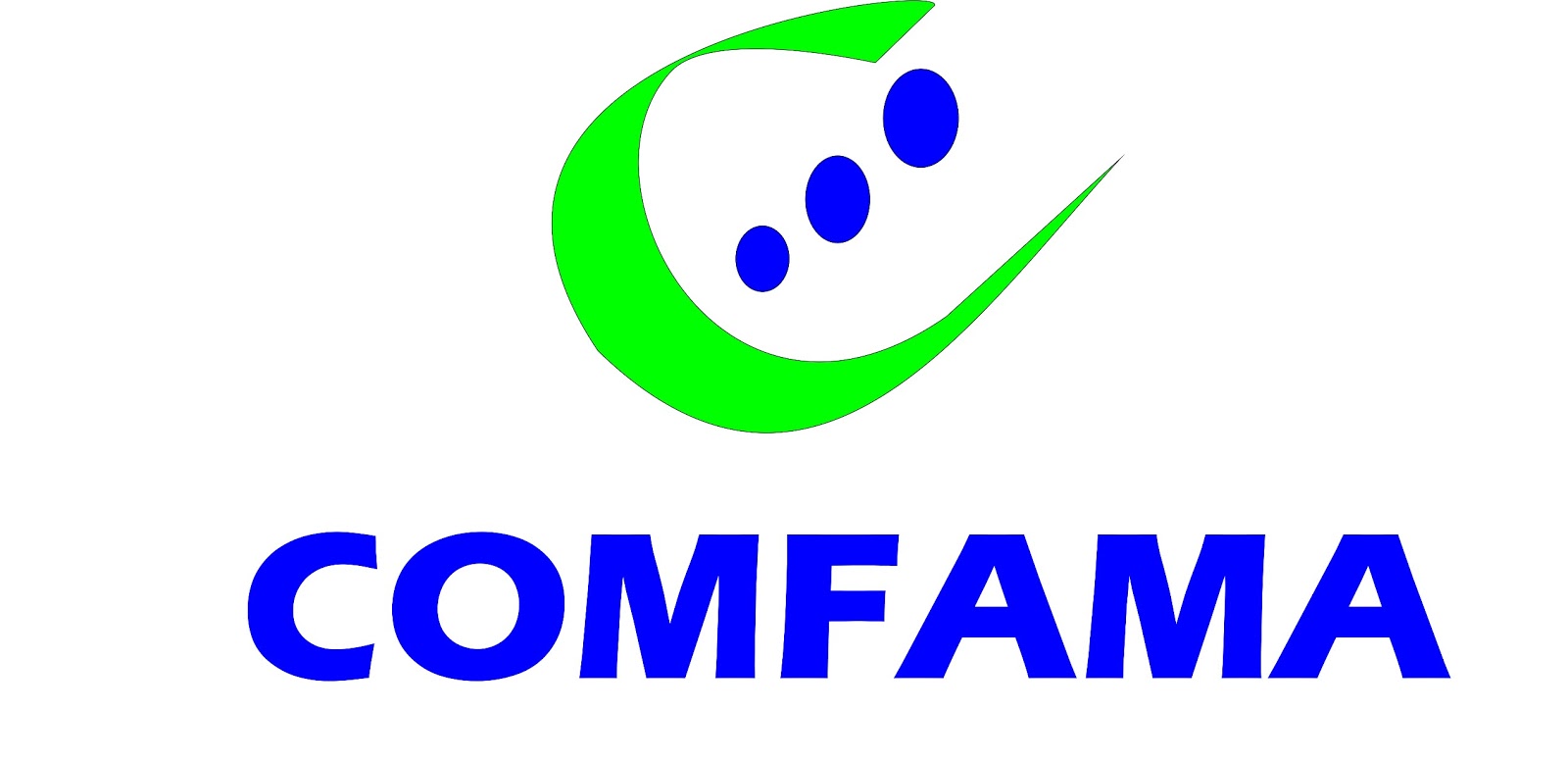 Tecnología y emprendimiento 2014: Logo de comfama- Corel draw
