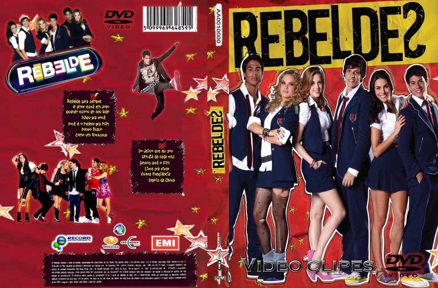 Rebeldes Download: CAPAS DO DVD REBELDE