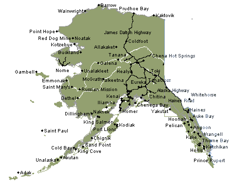 bachaprephu: Map Of Alaska With Cities