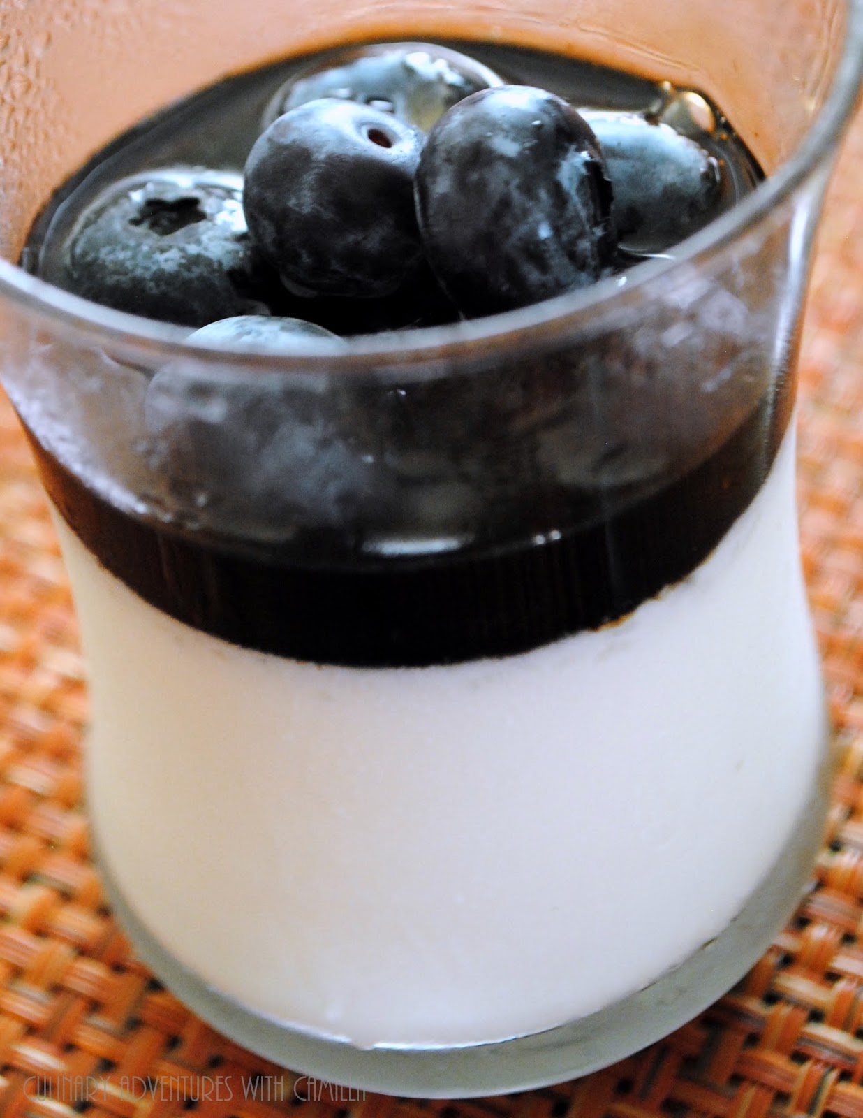 Goat Cheese Panna Cotta with Balsamic Blueberries #NationalBlueberryMonth