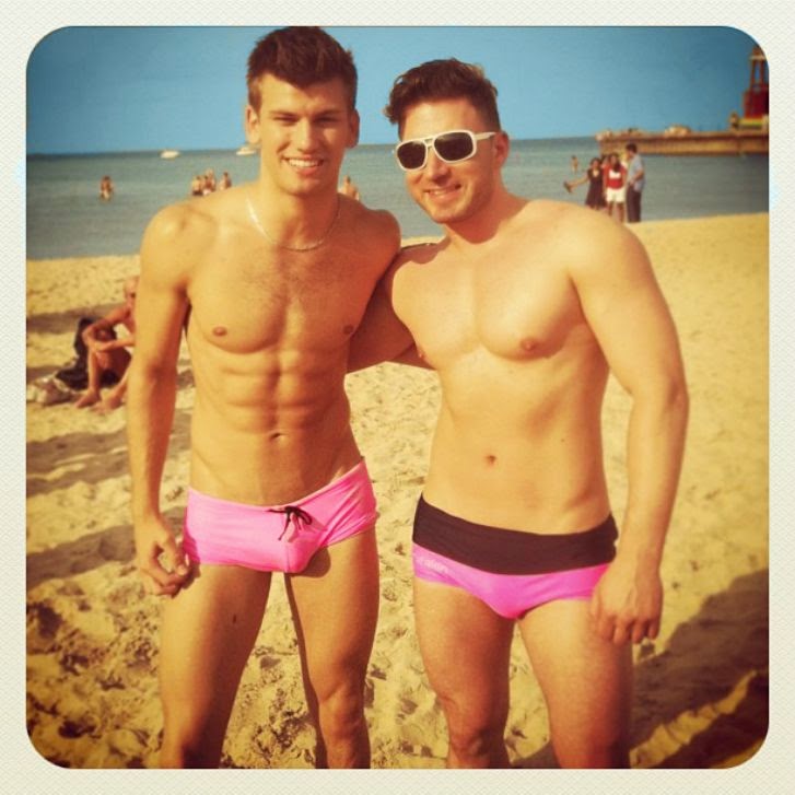 Speedo Musings: 2 Pink Speedos
