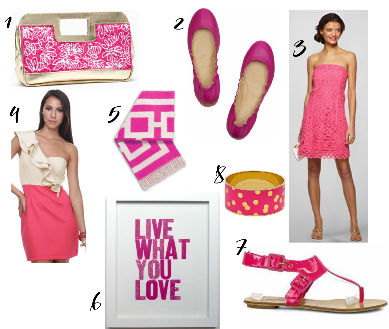 23 Logan: hot pink things