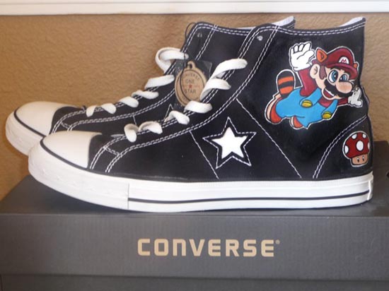 Super Mario 3-Converse Canvas High shoes | Colorful Nikes