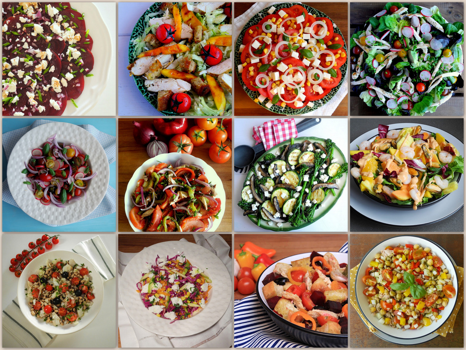 O Meu Tempero: 12 receitas de saladas