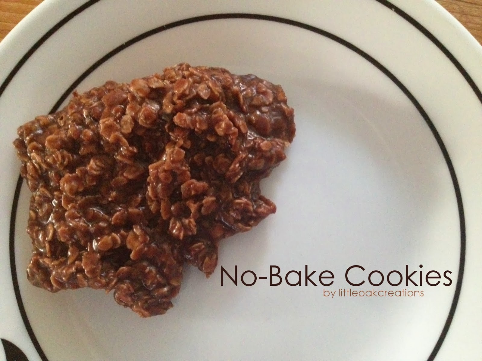 Little Oak Creations: No Bake Cookies