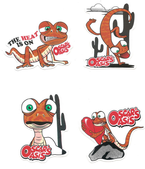 My E-bay Blogspot: 4 DECAL STICKERS OF OSCAR OASIS