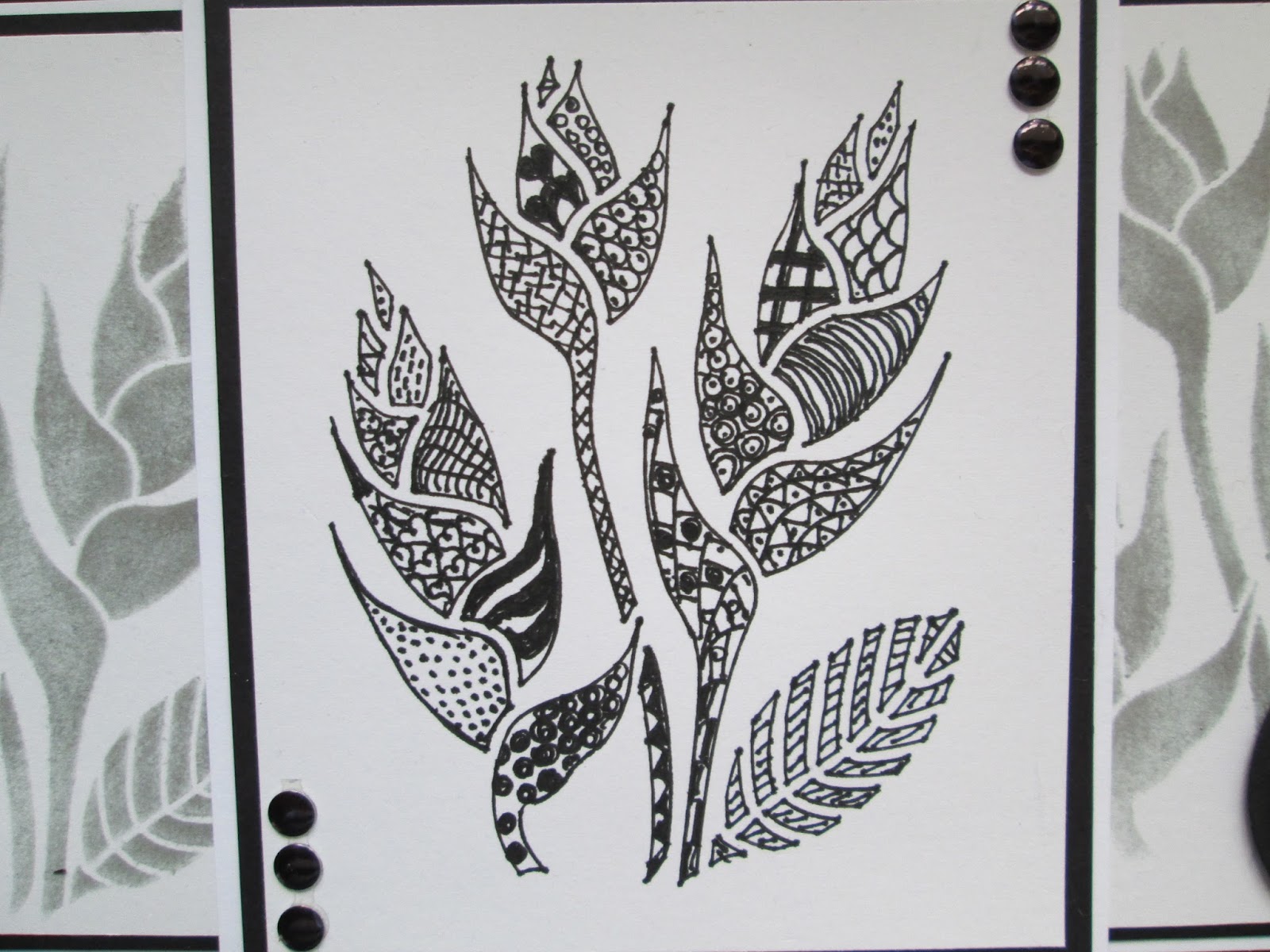 Crafty Debs: Zentangle with Stencils