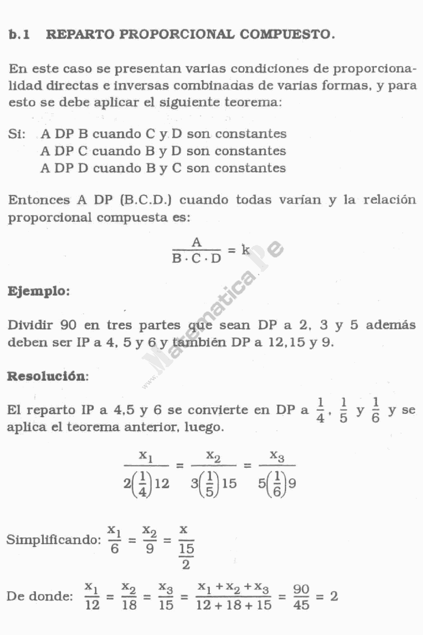 REPARTO PROPORCIONAL PROBLEMAS RESUELTOS DE SECUNDARIA PDF
