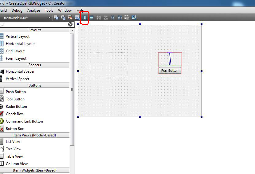 Code In Code blocks OpenGL With Qt Tutorial Creating OpenGL Widget