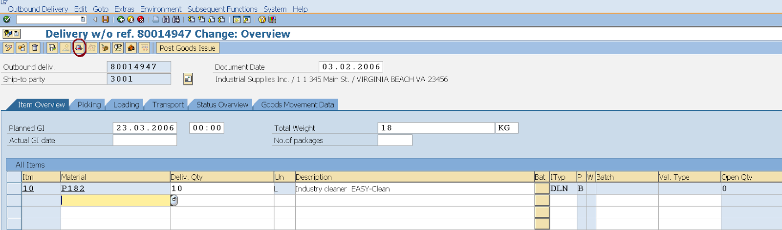 TECHSAP : Screen Enhancement For Delivery Header VL01N/VL02N/VL03N