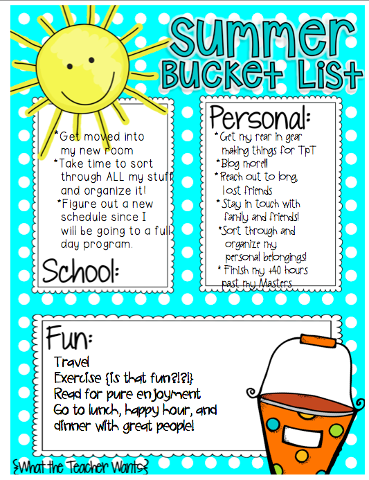 Preschool Wonders: Summer Bucket List!