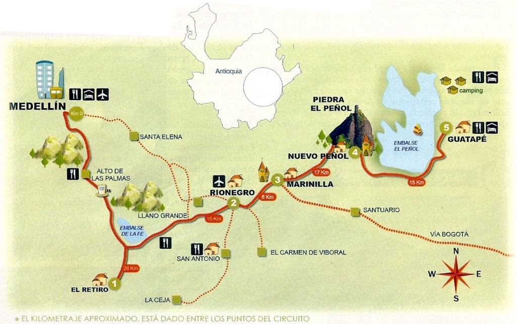 Guatape, Antioquía. Colombia