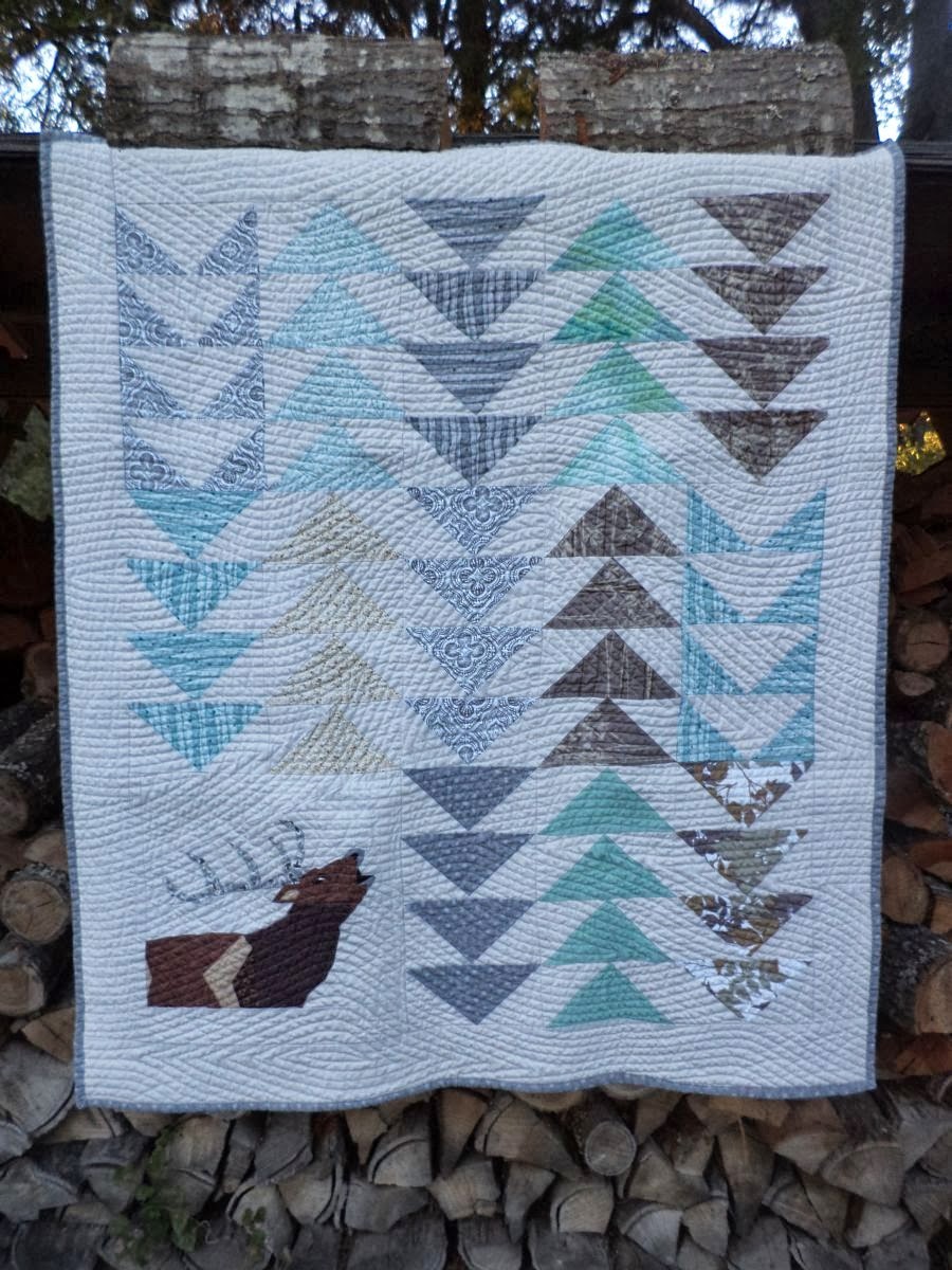 Kat & Cat Quilts: "Winter Song" Baby Quilt Finish! {Blogger's Quilt ...