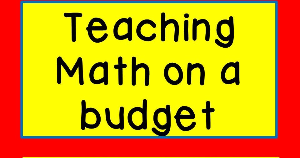 Paula's Primary Classroom: Teaching Math on a Budget