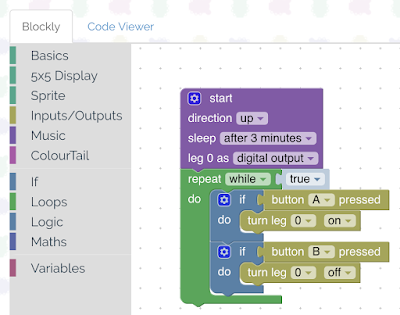 Robots and Physical Computing: Basic motor control using CodeBug