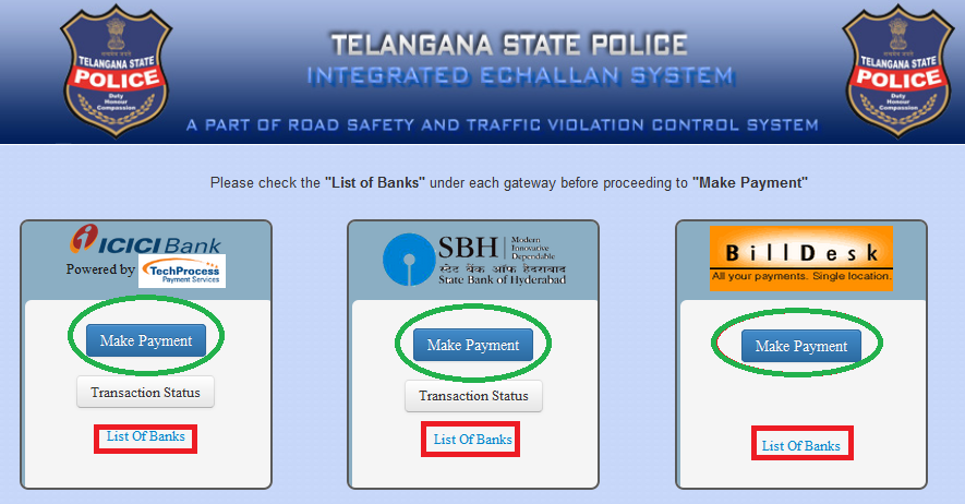 Hyderabad Traffic e challan | Status and Pay Traffic E-Challan Online ...