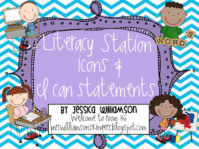 Welcome to Room 36!: Literacy icons and "I can" statements