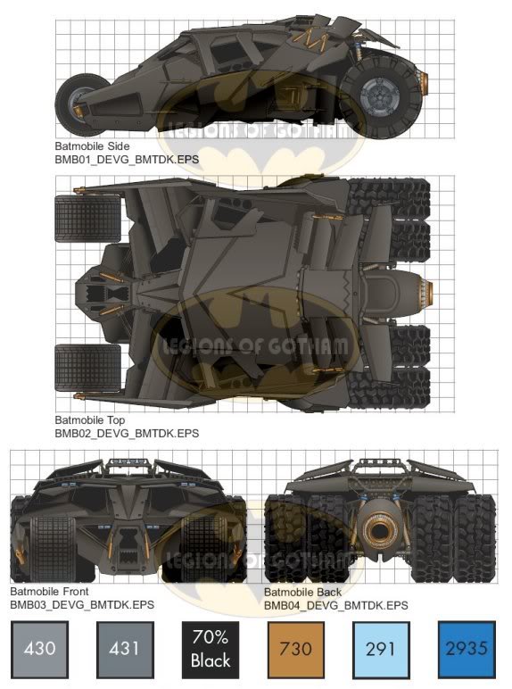 The Dork Review: Rob's Room: Batmobile Blueprints & Schematics (mostly)