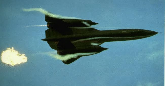 SR-71 Blackbird jet plane
