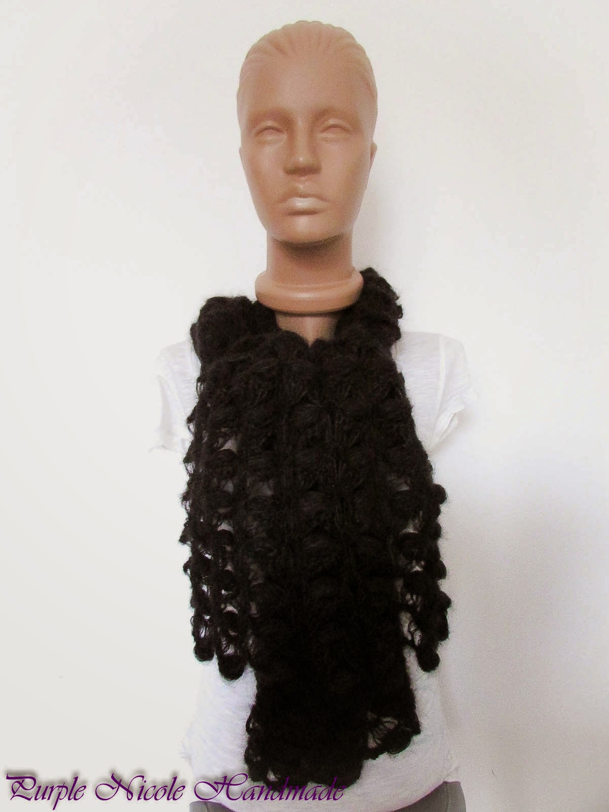 Purple Nicole`s Handmade: Fulare / Saluri crosetate din fir mohair