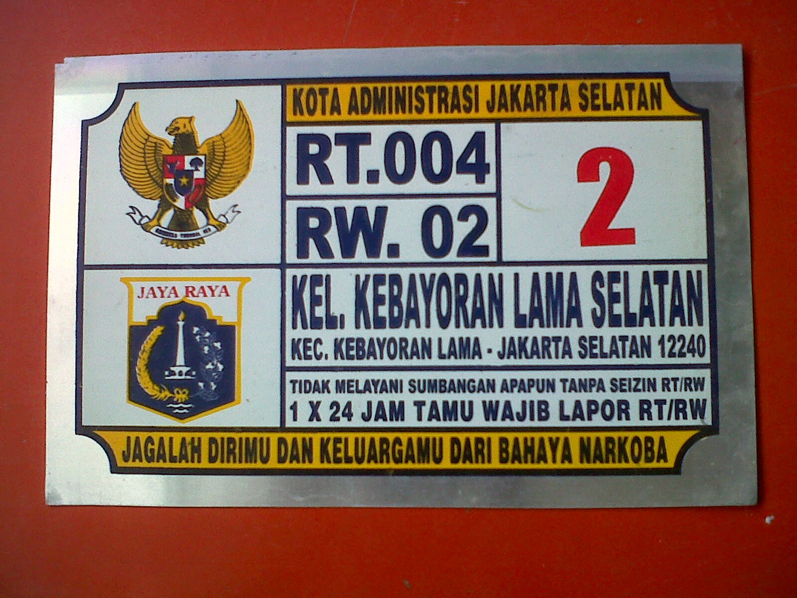 CONTOH PLAT NOMOR RUMAH | SPECIALIS CETAK PLAT NOMOR RUMAH