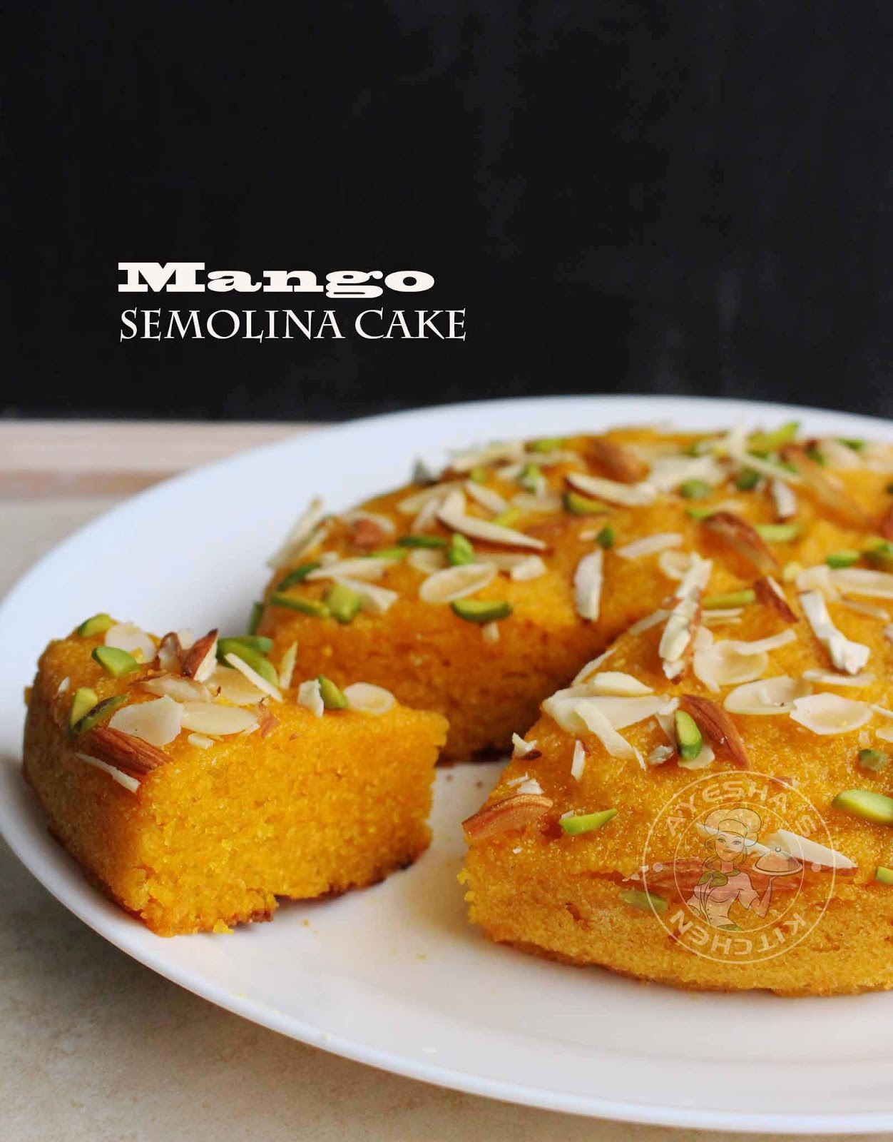 MANGO SEMOLINA CAKE RECIPE - EGG FREE CAKE / STOVE TOP RECIPES